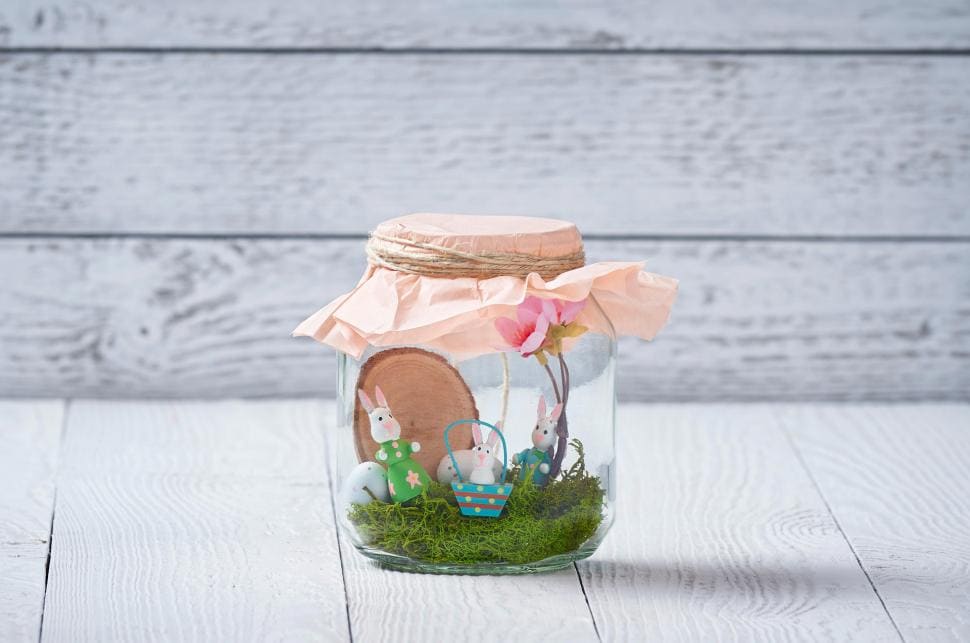 Nutella® Easter jar decorated with bunnies & eggs | DIY idea