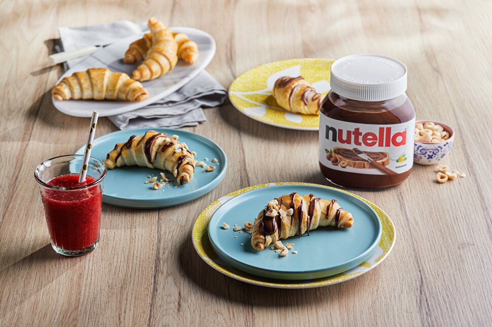 Mini-croissants en pâte feuilletée au Nutella® recipe | Nutella® ma