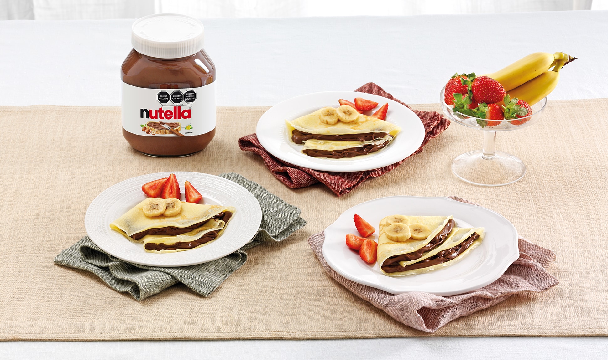 Crepas con Nutella® y fruta recipe | Nutella® Mx