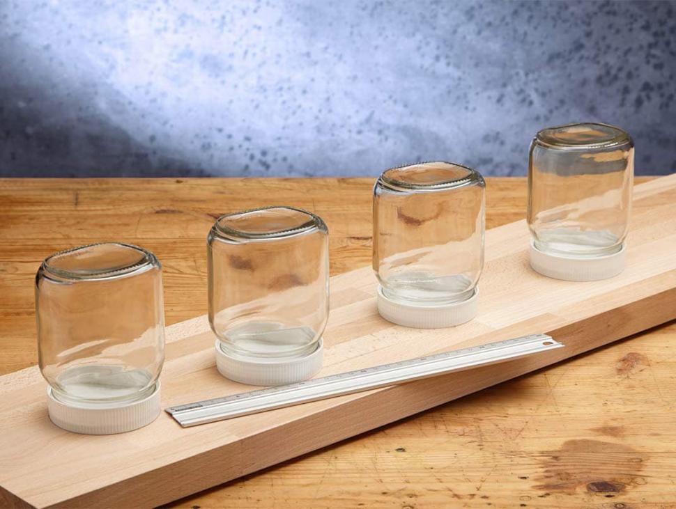 Craft Stuff Jars with empty Nutella® Jars | DIY Idea