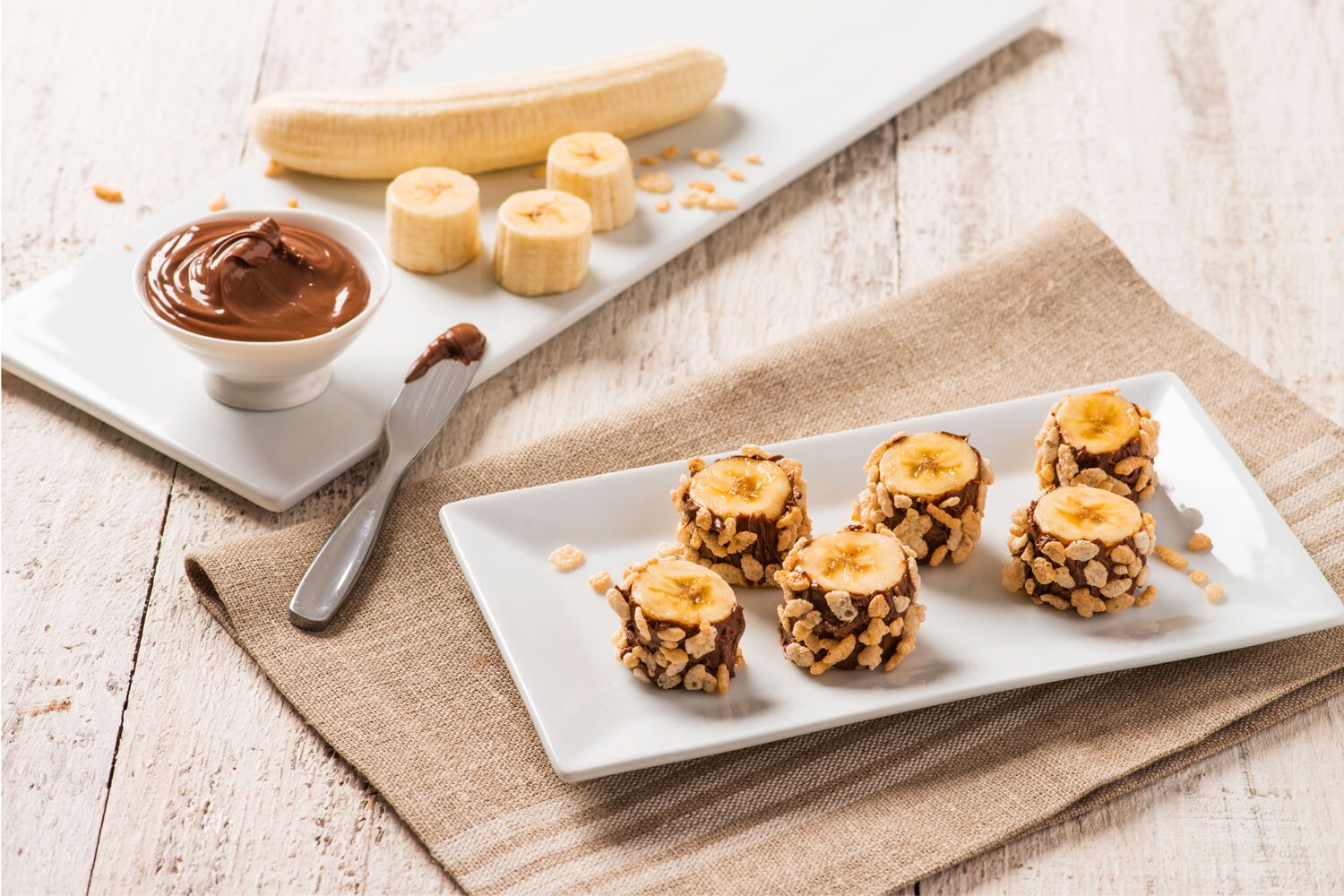 Banana Sushi Bites with Nutella® hazelnut spread