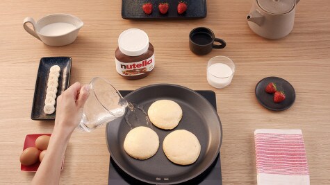 how to cook nutella pancakes